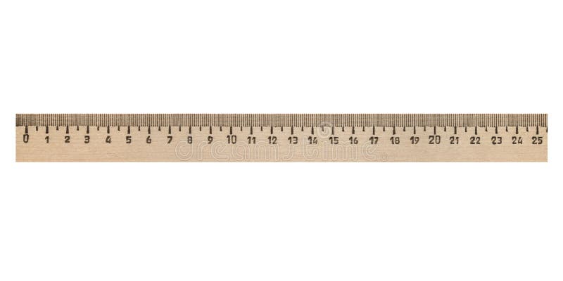 Old School Ruler Over White Stock Image - Image of shadow, measurements ...