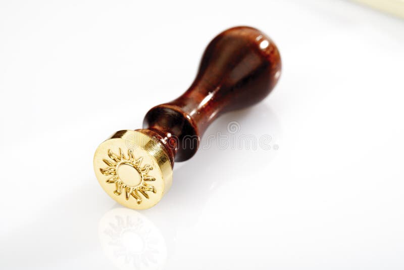 Wooden seal stamp tool stock image. Image of antique - 50488817