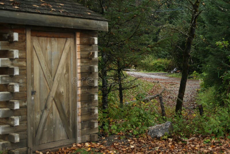 Shack in the Forest of Alaska Stock Photo - Image of alaska, wooden ...