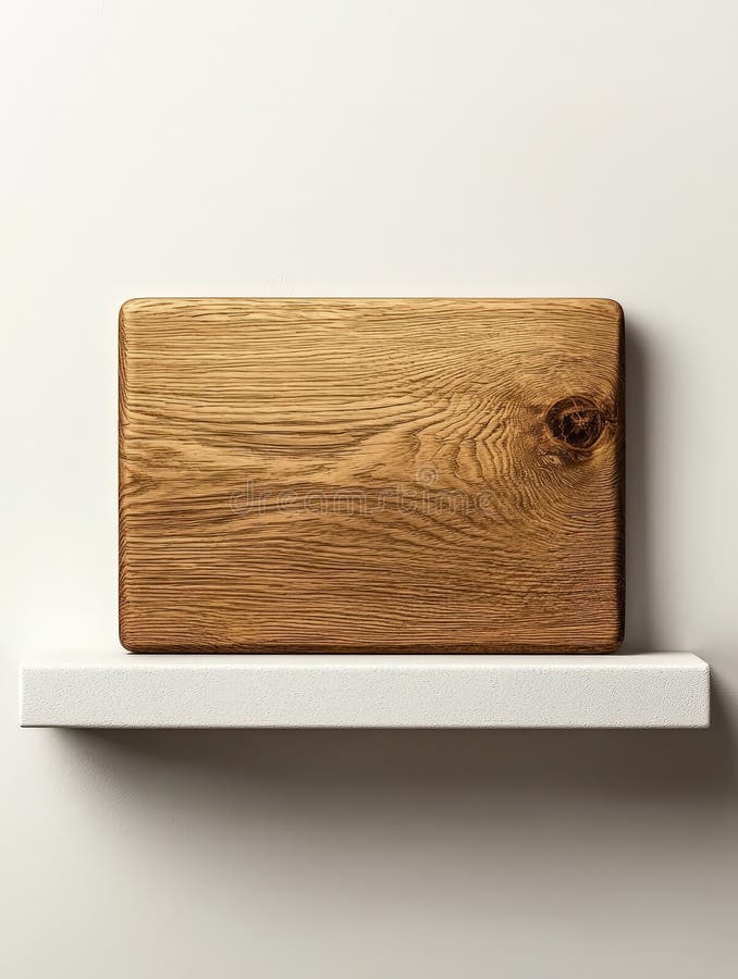 Wooden Shelf with Multiple White Shelves Arranged for Display in a ...