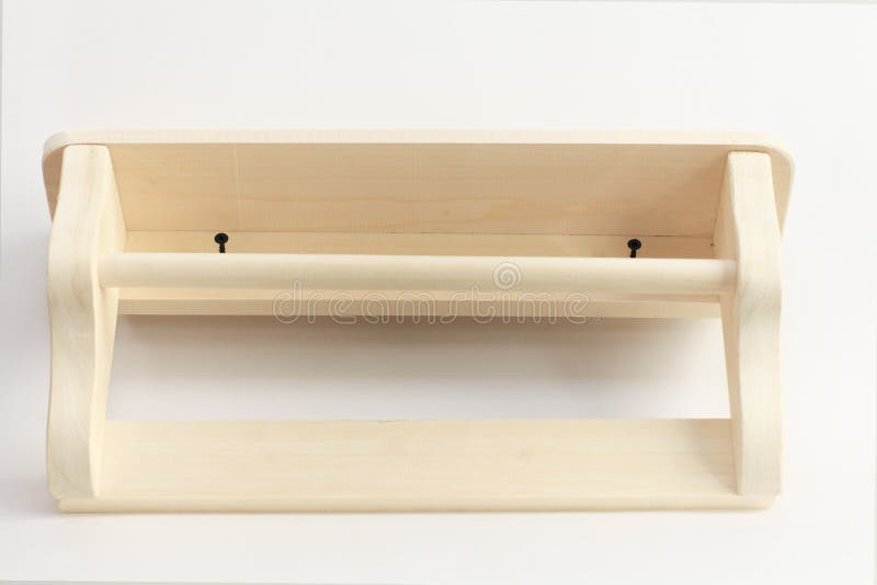 Wooden Shelf on White Background Stock Photo - Image of bookshelf ...