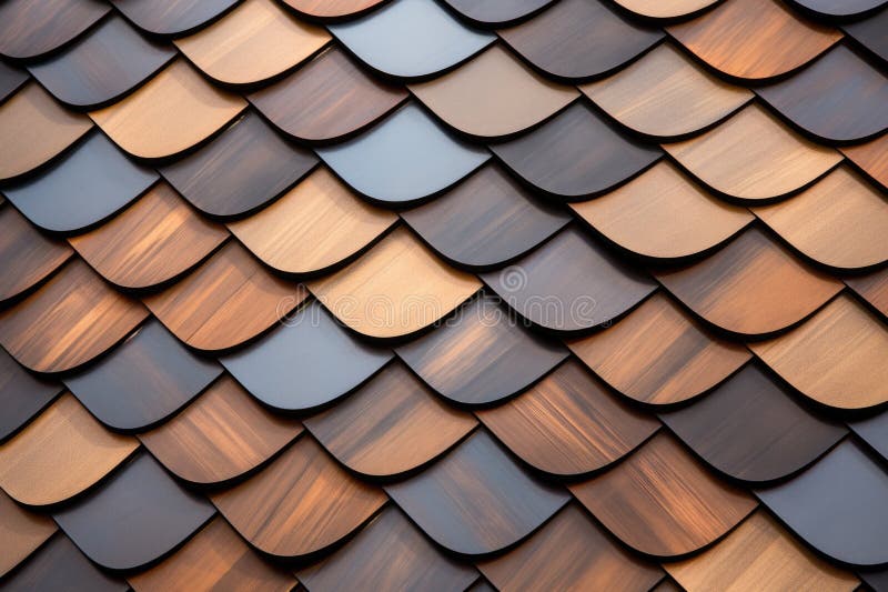 Wooden Shingle Pattern Detail on a House Siding Stock Photo - Image of ...