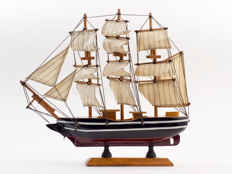 Wooden ship figurine stock image. Image of decoration - 35902551