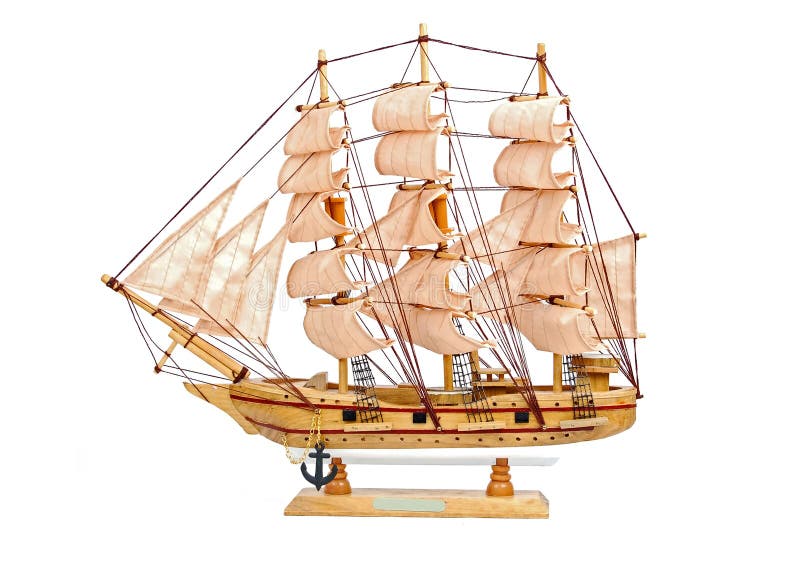 Wooden ship toy model stock photo. Image of replica, boat - 19202154