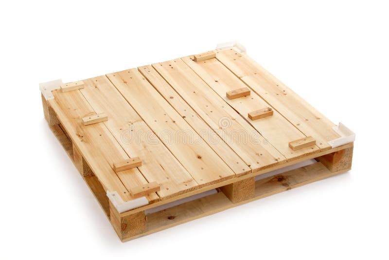 Single Wooden Pallet stock image. Image of container - 50010967