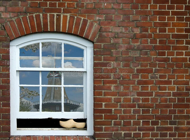 Wooden shoe in window stock photo. Image of uniqueness - 30868722
