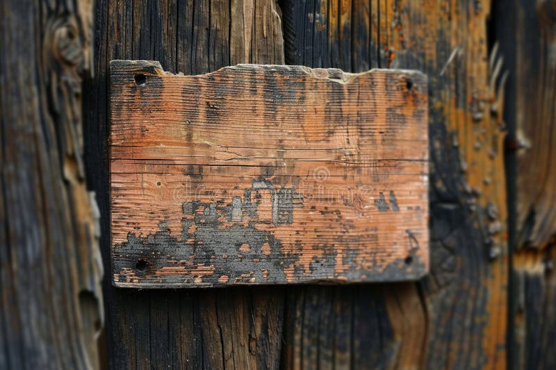 Wooden Sign Board. Blank Empty Space To Add Text. Generative Ai Stock ...