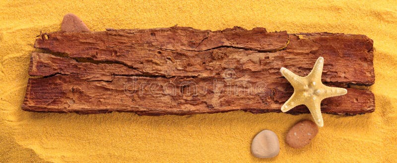 Wooden sign. stock image. Image of seastar, message, coast - 68170987