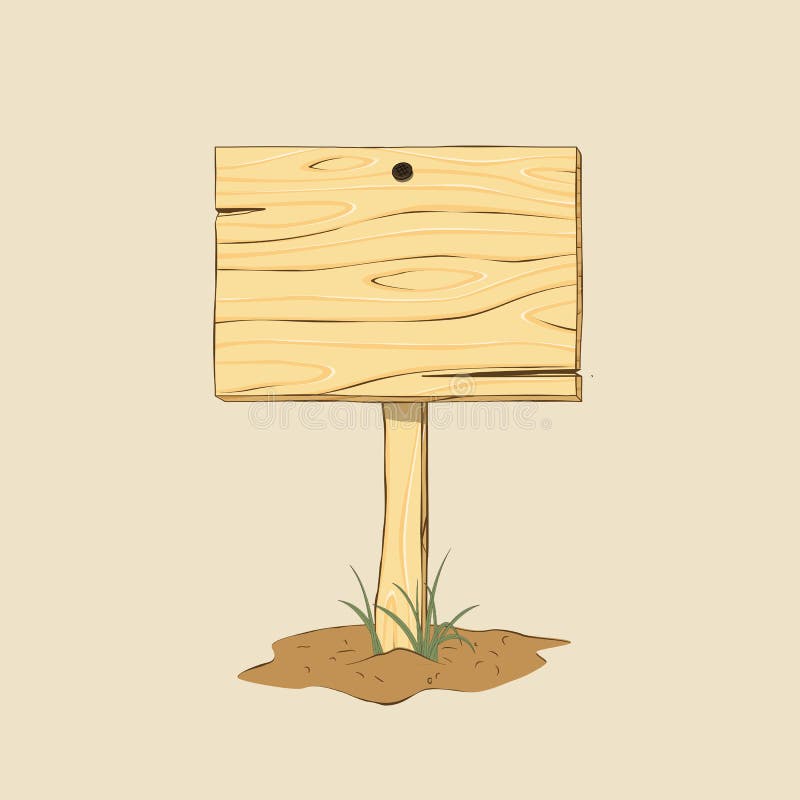 Cartoon wooden stake stock illustration. Illustration of quirky - 38069740