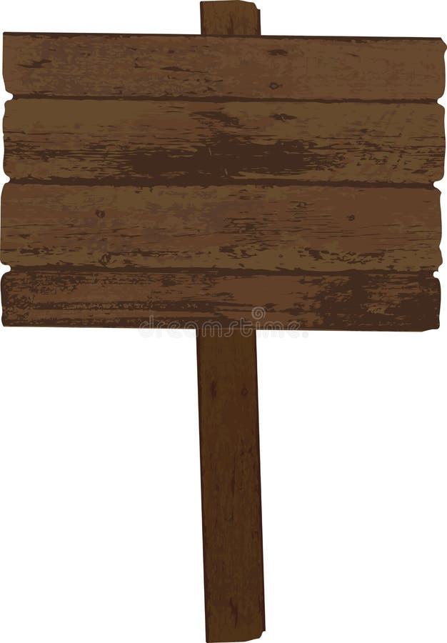 Wooden sign stock vector. Illustration of vintage, wood - 34073520
