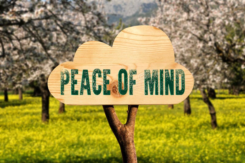 Wooden Sign Indicating Peace Stock Photo - Image of board, direction ...