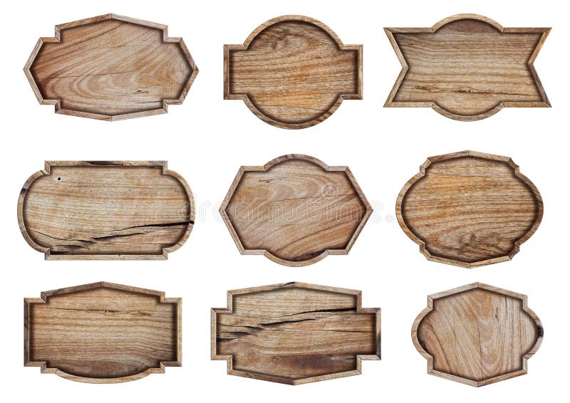 Wooden Sign Frame Border Vintage Label Design Stock Photo - Image of ...