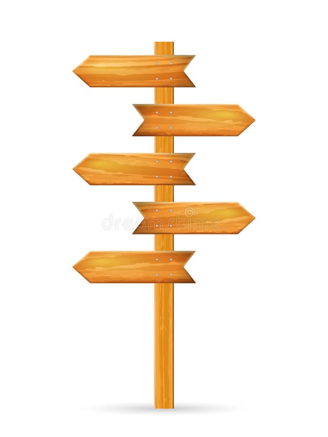 Blank signpost stock vector. Illustration of idea, notice - 3740974