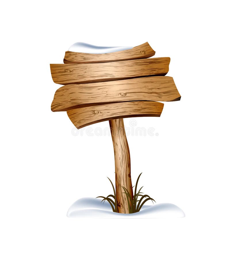 Blank Wood Sign Board stock vector. Illustration of post - 50215537