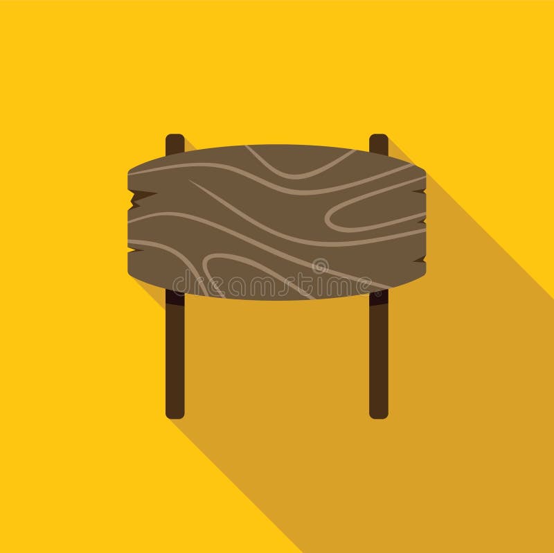 Wooden Sign Standing on Two Posts Displaying Nothing Stock Illustration ...