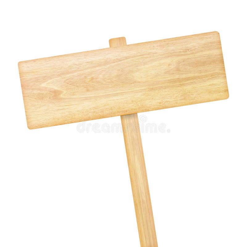 Wooden sign on white stock photo. Image of guidepost - 61846108