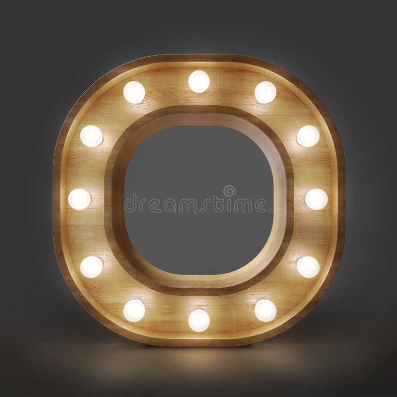Wooden Signboard Light Banner. Stock Image - Image of business ...