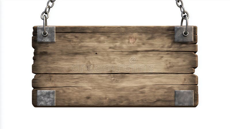 Wooden Signboard with Rustic Charm, Attached To Chain. Signboard ...