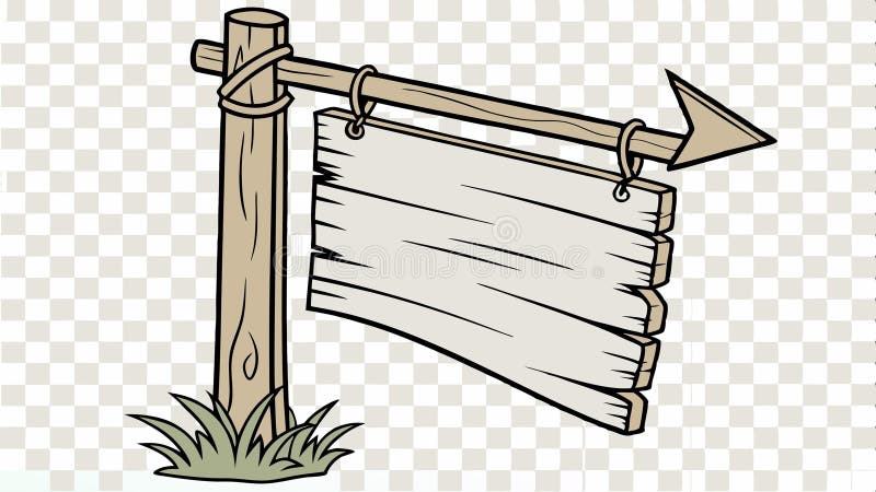 Wooden Signpost with Blank Boards, Direction Marker Vector Design ...