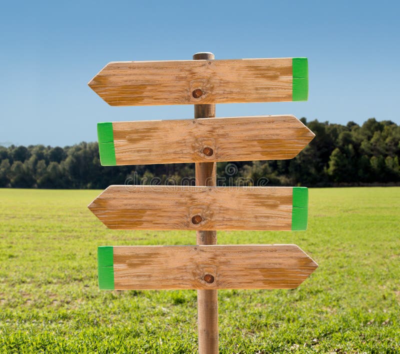 Wooden signpost stock image. Image of choice, directional - 64844281