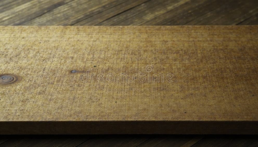 Wooden Slab on a Plain Surface with Visible Grain, Natural, Earthy ...
