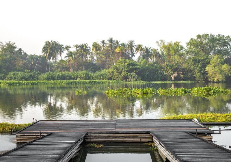 Riverside in Tropical Surroundings on Island of Mindoro, Philippines ...