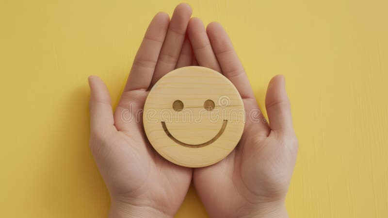 The Wooden Smiley Face. AI Generated Stock Photo - Image of friendly ...