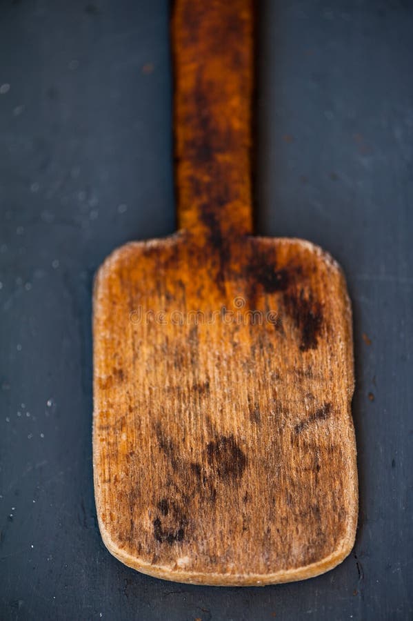 Wooden spatula stock image. Image of meal, yellow, cheese - 74688941