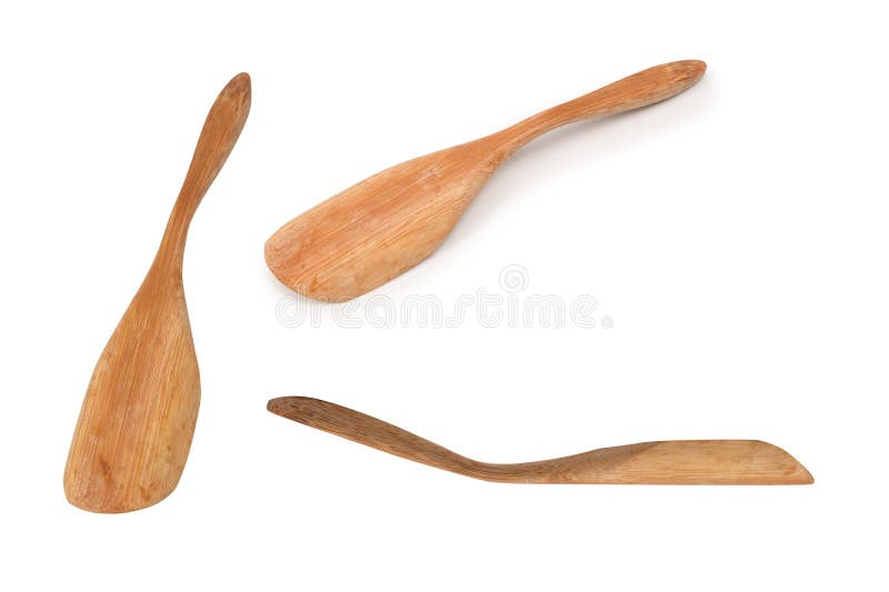 Wooden Spatula Spices Tea Isolated White Background Stock Photos - Free ...