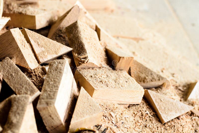 Wooden Splinter Cut and Sawdust Stock Photo - Image of wooden, grain ...