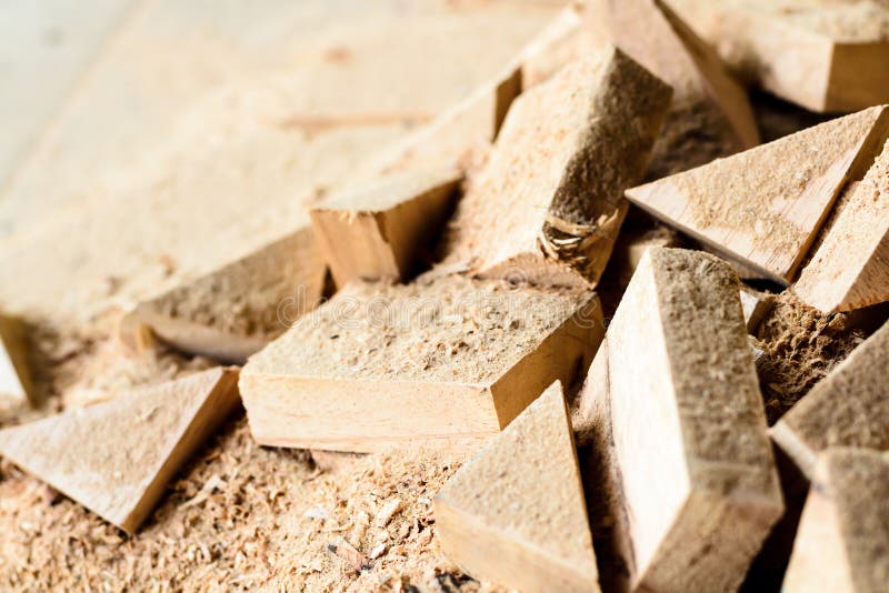 Wooden Splinter Cut and Sawdust Stock Photo - Image of wooden, grain ...