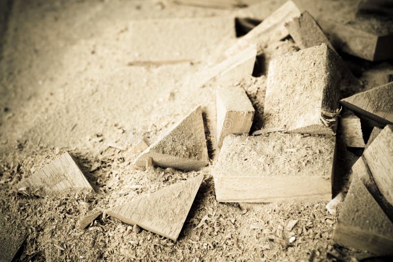 Wooden Splinter Cut and Sawdust Stock Image - Image of stacked, pile ...