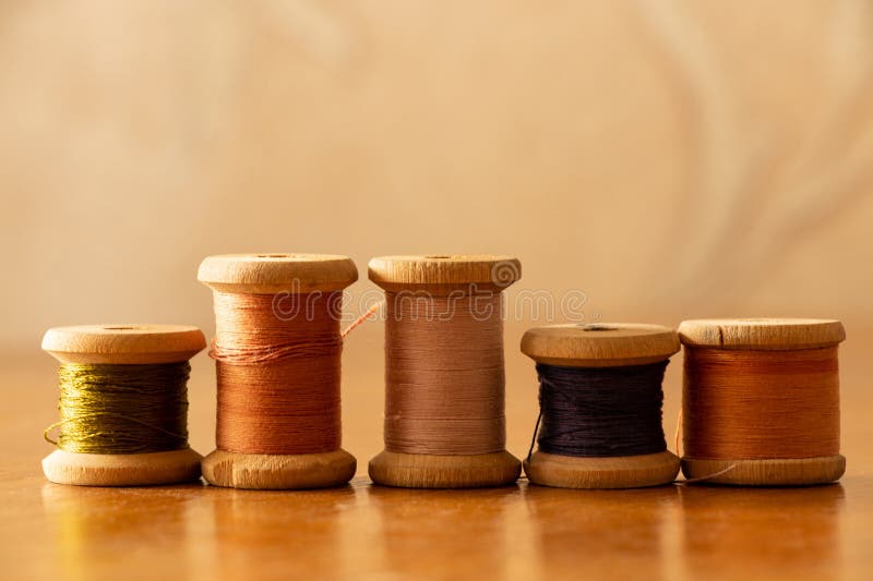 Threads and Different Tools for Sewing. Stitching Instruments Stock ...