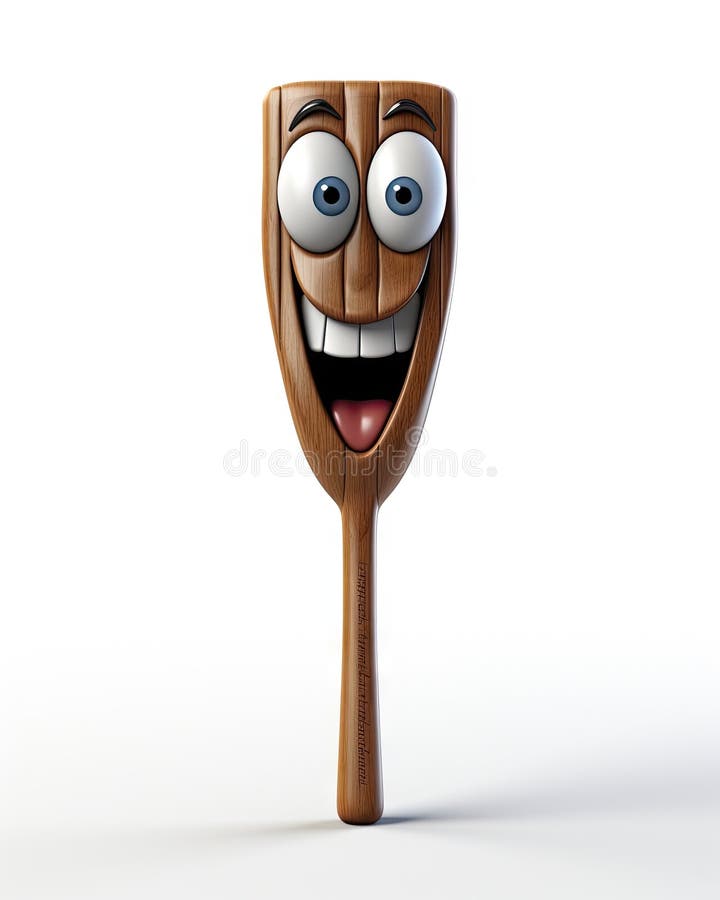 A Wooden Spoon with Eyes and a Smile on it S Face. Generative Ai Stock ...