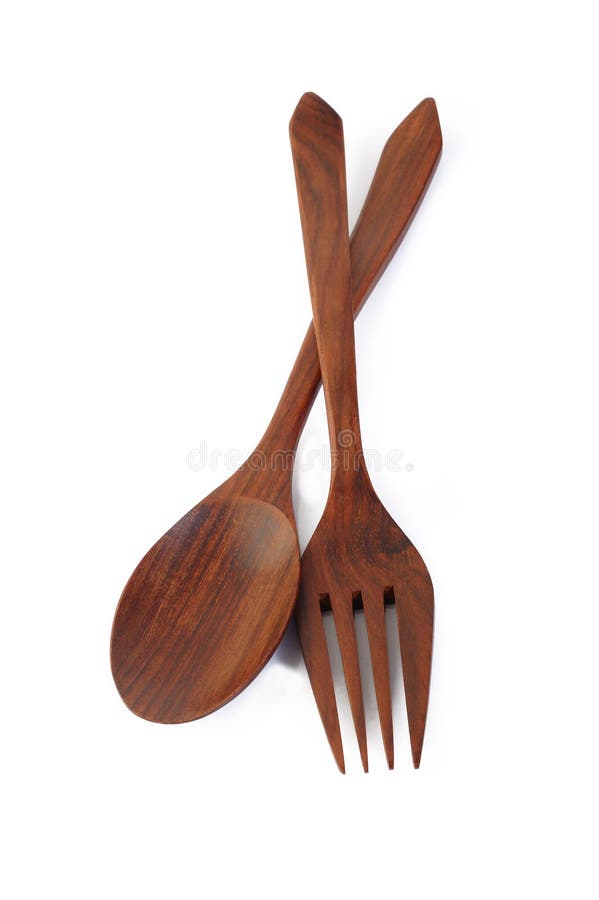 Wooden spoon and fork stock photo. Image of utensil, wood - 54646588