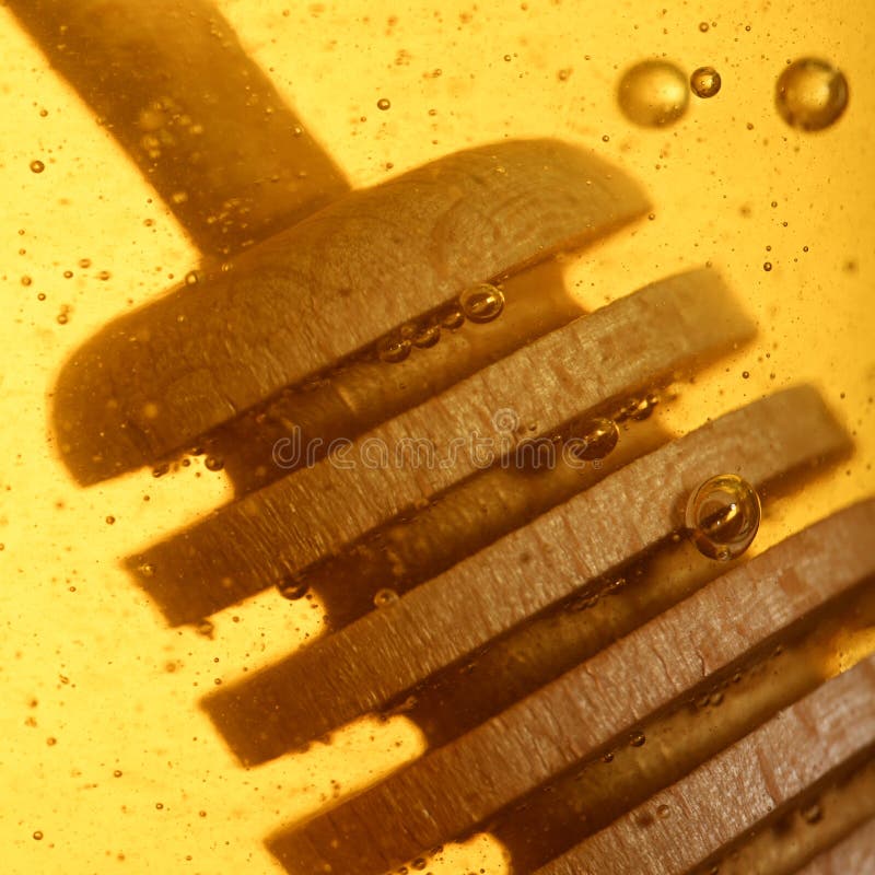 Wooden Spoon Inside a Jar of Acacia Honey Stock Image - Image of acacia ...