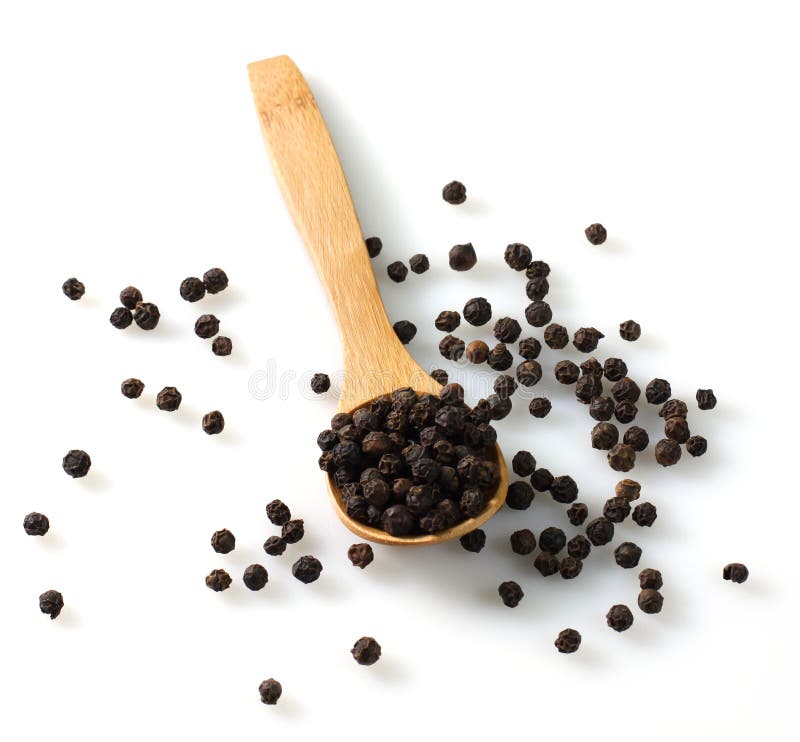 Black pepper and laurel stock photo. Image of seasoning - 23821130