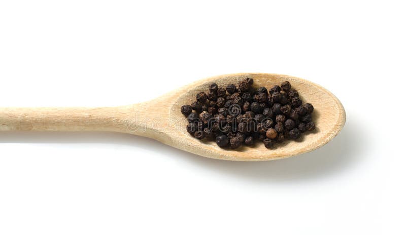 Wooden Spoon with Pepper stock photo. Image of styled - 20092308