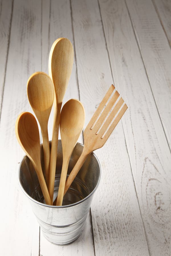 Wooden spoon stock image. Image of table, household, utensil - 53810591
