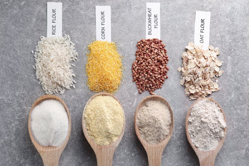 Wooden Spoons with Different Types of Flour Stock Image - Image of ... Wooden Spoons with Different Types of Flour Stock Image - Image of ...