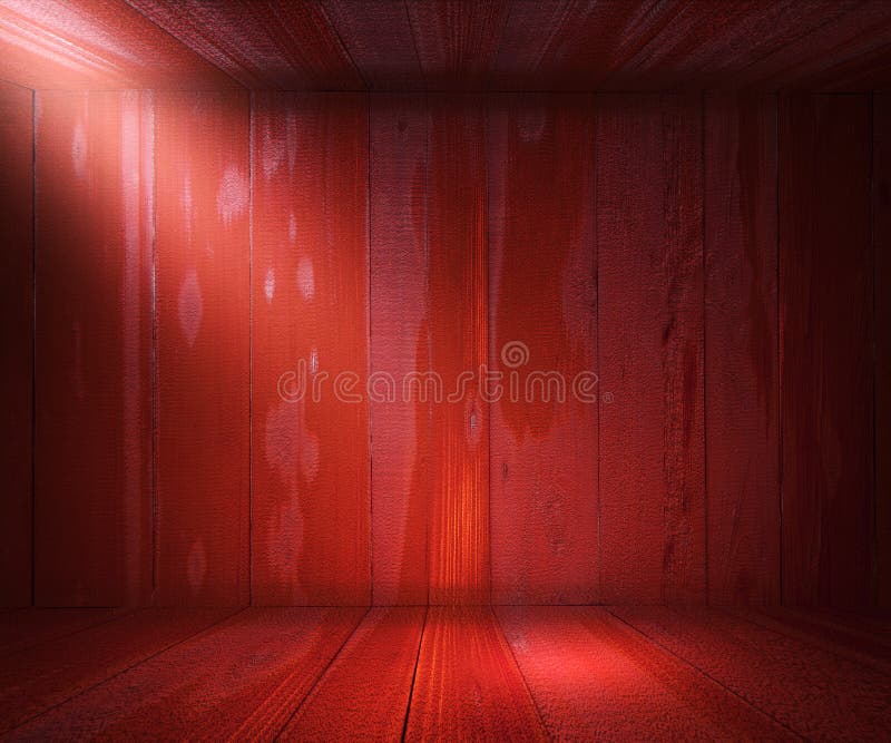 Wooden Spotlight Room Background Red Texture Stock Illustration ...