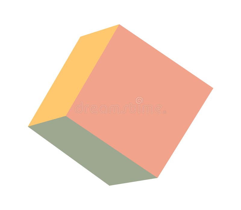 Wooden square block stock vector. Illustration of creative - 272738969