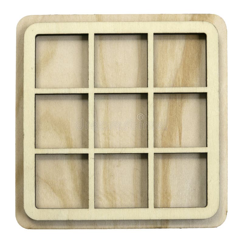 Wooden Square Box Case Isolated White Stock Photo - Image of clipping ...