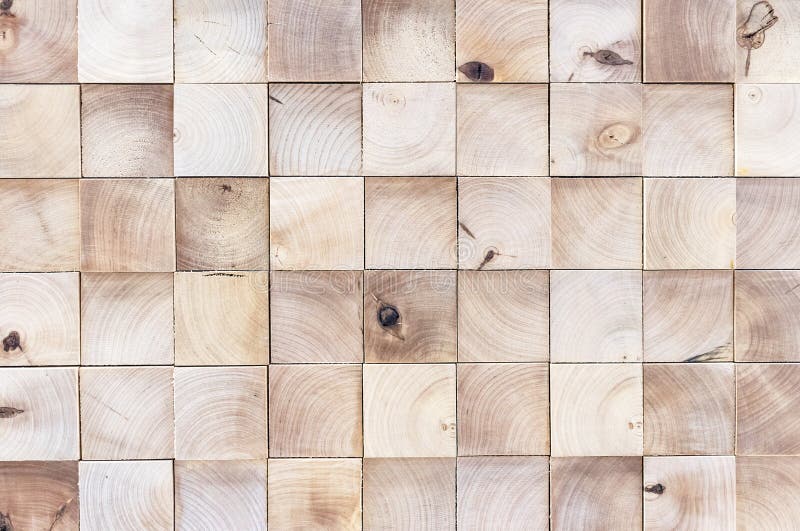 Wooden Square Tile. Panel of Square Wooden Blocks Stock Image - Image ...