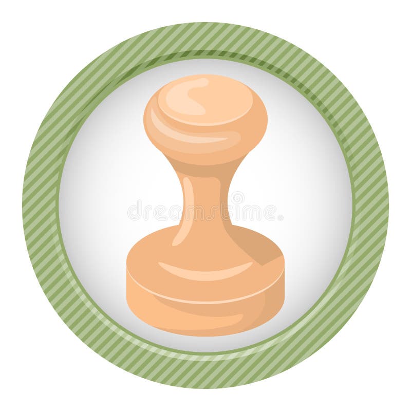 Wooden stamp icon stock vector. Illustration of satisfaction - 80249189
