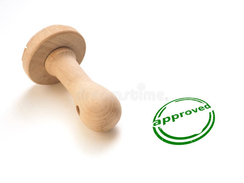 Wooden Stamp on a White Table Stock Photo - Image of message, paperwork ...