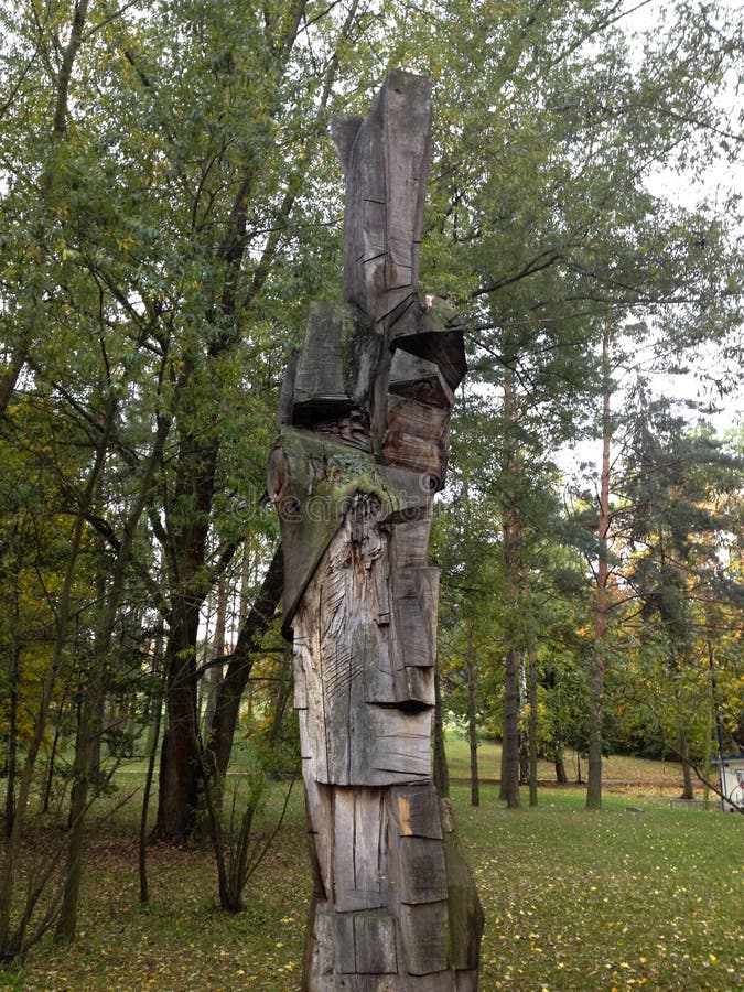 Wooden statue stock photo. Image of statue, former, tree - 61027764