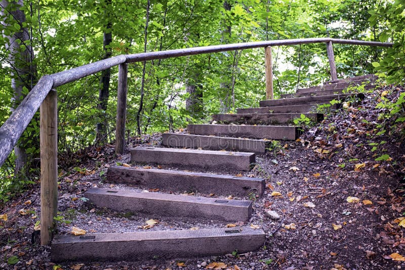 Wooden steps stock image. Image of color, hill, moving - 35856177