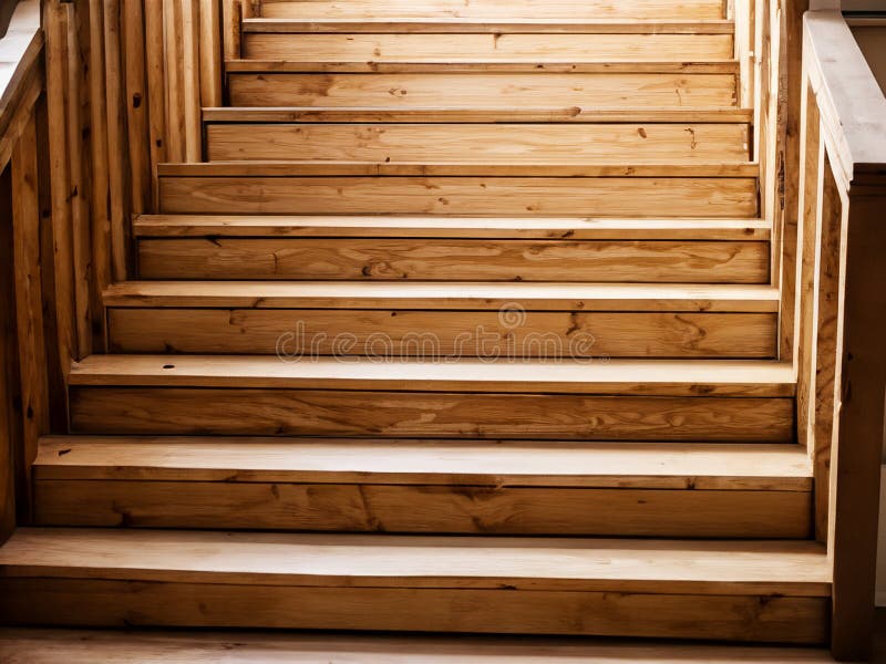 Wooden Steps in the Interior of the House Stock Photo - Image of floor ...