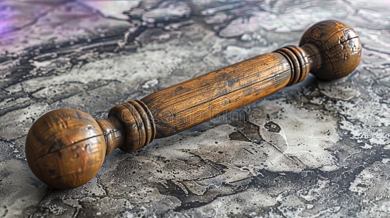 A Wooden Stick with Two Balls on it Stock Photo - Image of addiction ...